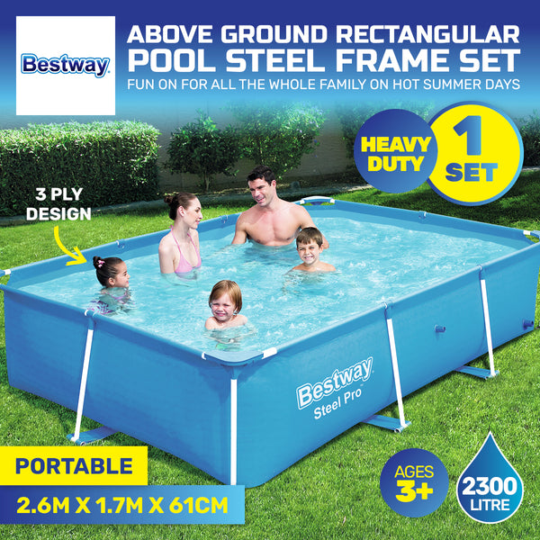 Spacious Splash Zone: Kids Above Ground Pool 2300 Litre – Outdoor Kids ...